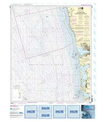 OGNOAA Nautical Charts 18500 Columbia River to Destruction Island