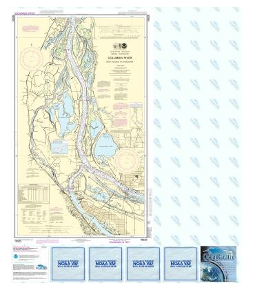 OceanGrafix NOAA Nautical Charts 18525 Columbia River Saint Helens to ...