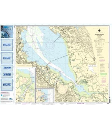 OceanGrafix NOAA Nautical Charts 18651 San Francisco Bay-southern part ...