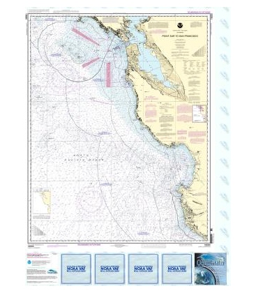 OceanGrafix NOAA Nautical Charts 18680 Point Sur to San Francisco