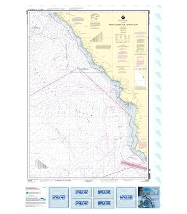 OceanGrafix NOAA Nautical Charts 18700 Point Conception to Point Sur