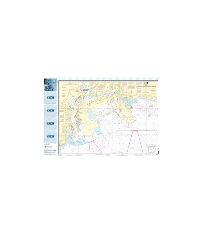 OceanGrafix NOAA Nautical Charts 18751 Los Angeles and Long Beach Harbors