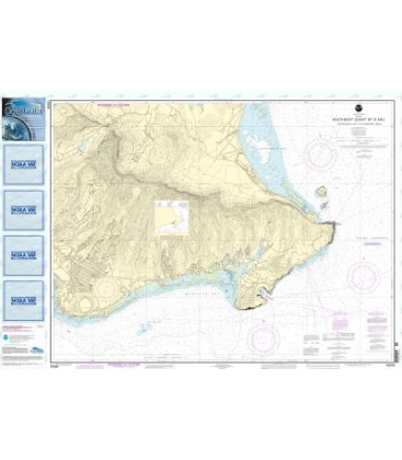 OceanGrafix NOAA Nautical Charts 19358 Southeast Coast of Oahu ...