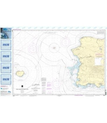 OceanGrafix NOAA Nautical Charts 25671 West Coast of Puerto Rico