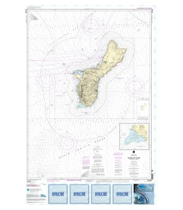 OceanGrafix NOAA Nautical Charts 81048 Mariana Islands Island of Guam ...