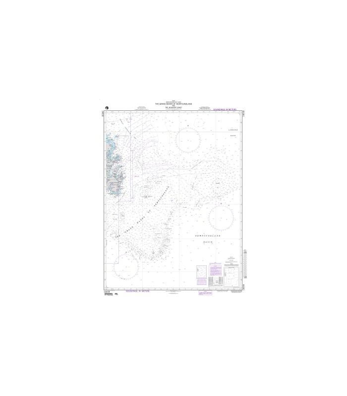 NGA Chart 14018 The Grand Banks of Newfoundland and the Adjacent Coast