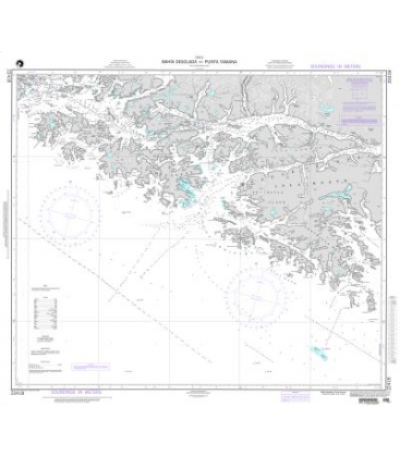 NGA Chart (formerly NIMA DMA) 22418 Bahia Desolada to Punta Yamana $28.00