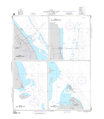 NGA Chart (formerly NIMA DMA) 26312 Plans of Autec Sites 1, 2, 3, and 4 ...