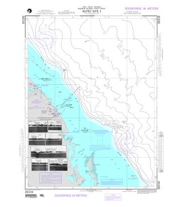 NGA Chart (formerly NIMA DMA) 26316 Autec Site 1 (Andros Island-East ...
