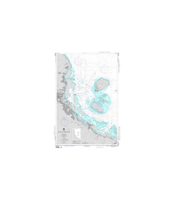 NGA Chart (formerly NIMA DMA) 61542 Victoria and Approaches $28.00