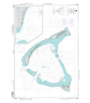 NGA Chart (formerly NIMA DMA) 63202 Addoo (Addu) Atoll-Indian Ocean $28.00