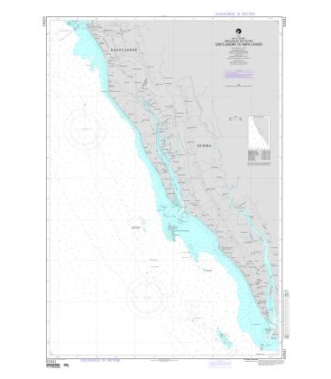 NGA Chart (formerly NIMA DMA) 63341 Coxs Bazar to Mayu River $28.00