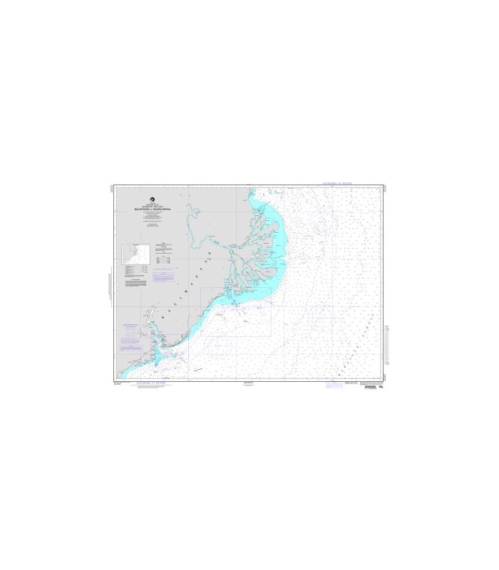 NGA Chart (formerly NIMA DMA) 72107 Balikpapan to Muara Berau $28.00