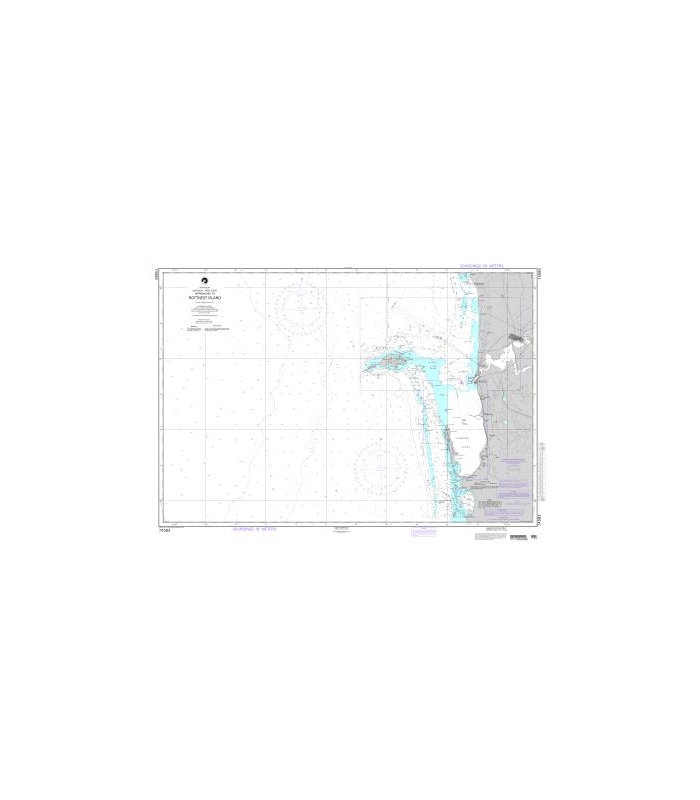 NGA Chart (formerly NIMA DMA) 74583 Approaches to Rottnest Island $28.00
