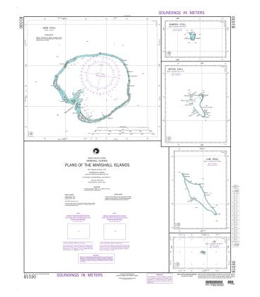 NGA Chart (formerly NIMA DMA) 81030 Plans of the Marshall Islands A ...
