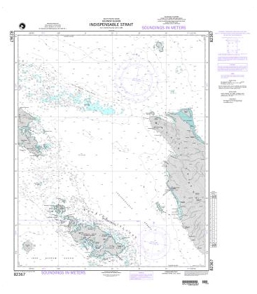 NGA Chart (formerly NIMA DMA) 82367 Indispensable Strait $28.00