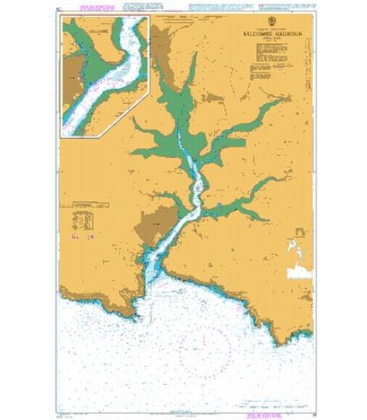 British Admiralty Nautical Chart 28 Salcombe Harbour