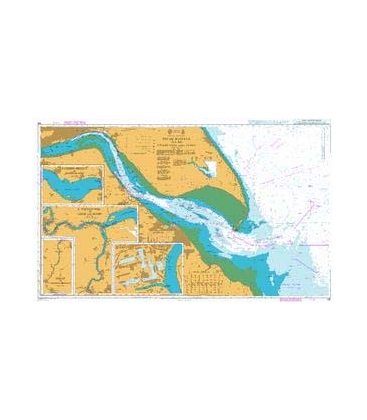 British Admiralty Nautical Chart 109 River Humber and the Rivers Ouse ...