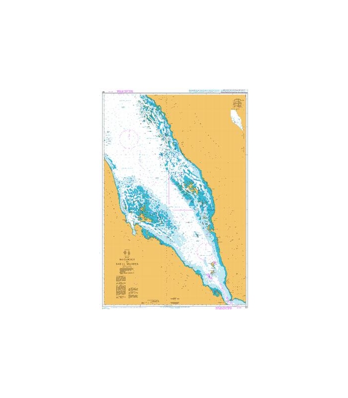 British Admiralty Nautical Chart 157 Masamirit to Bab el Mandeb
