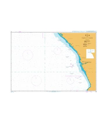 British Admiralty Nautical Chart 311 Gamba to Luanda