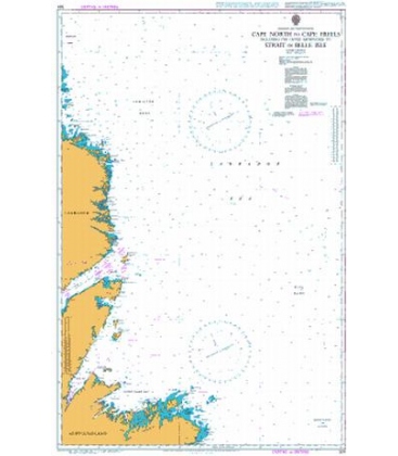 British Admiralty Nautical Chart 324 Cape North to Cape Freels ...