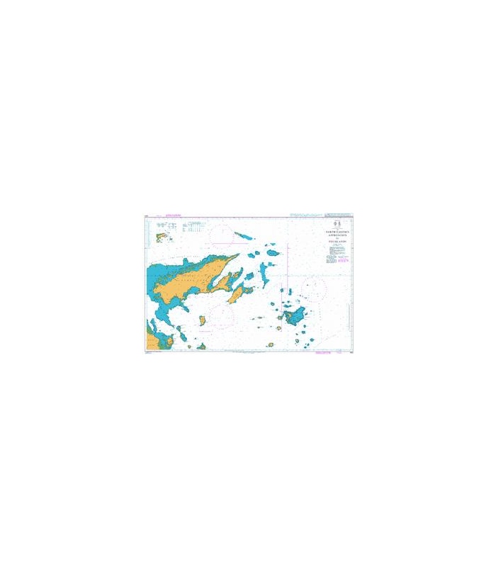British Admiralty Nautical Chart 440 North Eastern Approaches to Fiji ...