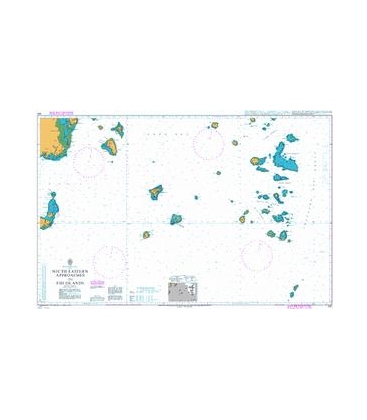 British Admiralty Nautical Chart 441 South Eastern Approaches to Fiji ...