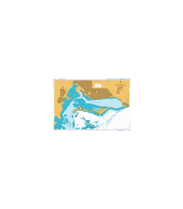 British Admiralty Nautical Chart 454 Kingston Harbour