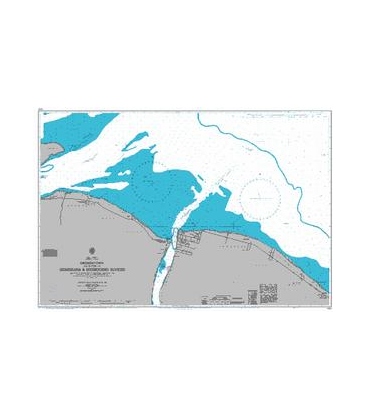British Admiralty Nautical Chart 533 Georgetown and Mouths of Demerara ...