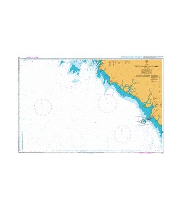 British Admiralty Nautical Chart 612 Port Kamsar to Conakry