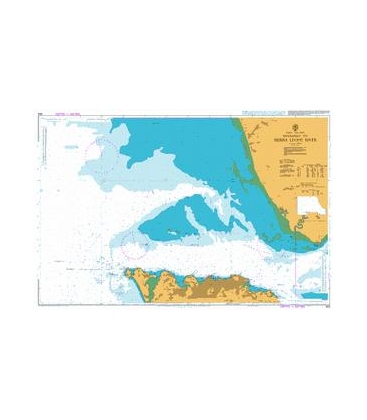 British Admiralty Nautical Chart 625 Entrance to Sierra Leone River
