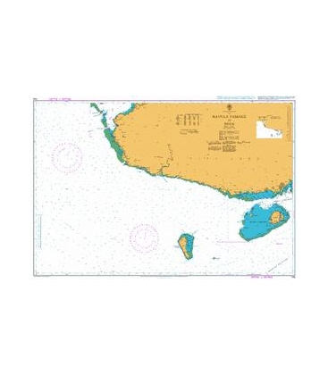 British Admiralty Nautical Chart 746 Navula Passage to Beqa