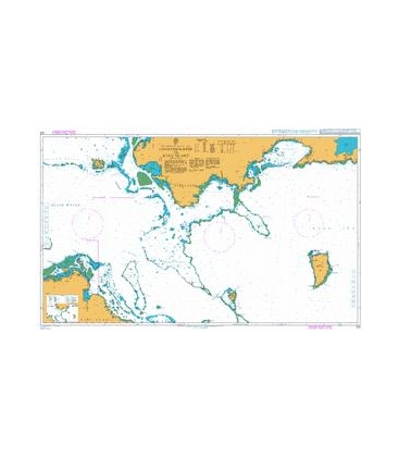 British Admiralty Nautical Chart 750 Charybdis Reef to Koro Island