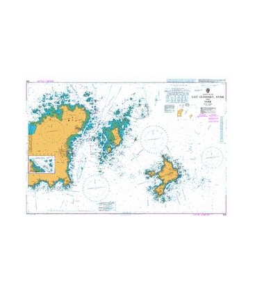 British Admiralty Nautical Chart 808 East Guernsey, Herm and Sark