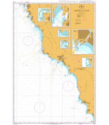 British Admiralty Nautical Chart 874 Varberg to Tylon