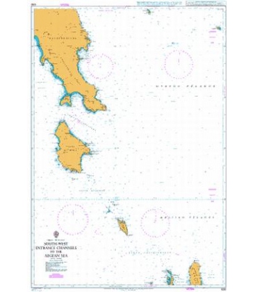 British Admiralty Nautical Chart 1030 South-West Entrance Channels to ...