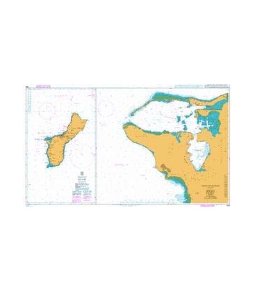 British Admiralty Nautical Chart 1109 Guam