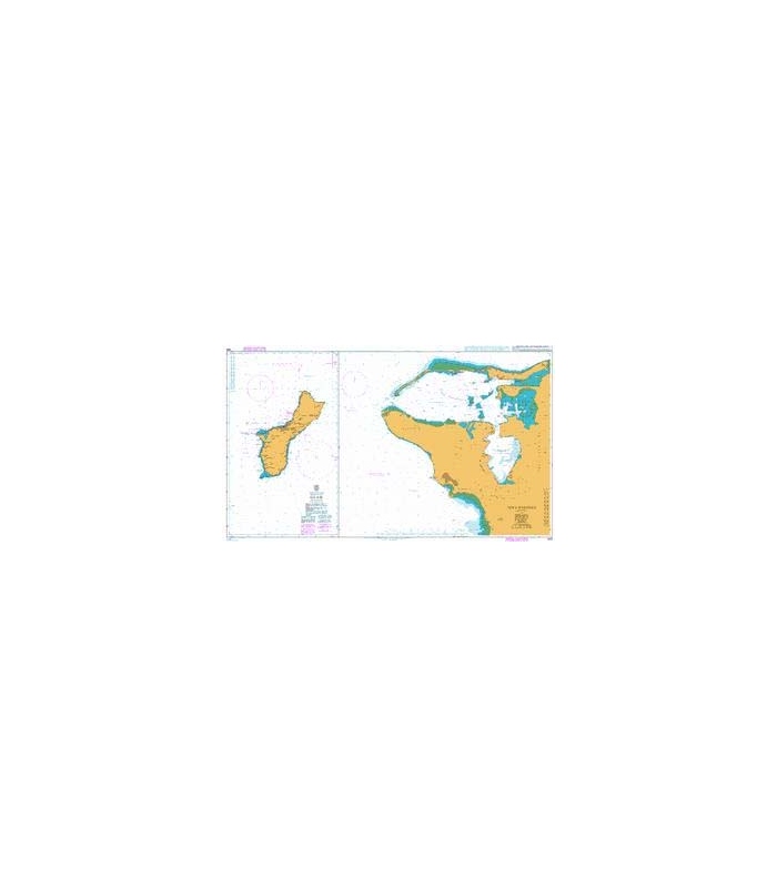 British Admiralty Nautical Chart 1109 Guam