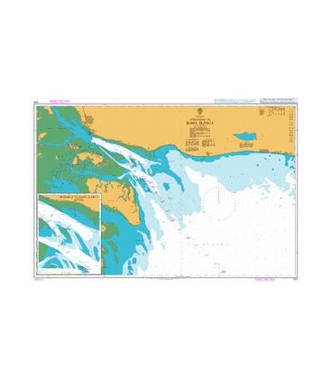 British Admiralty Nautical Chart 1331 Approaches to Bahia Blanca