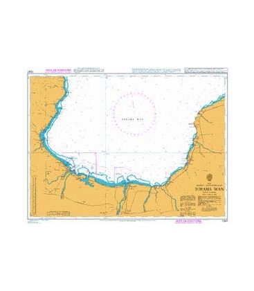 British Admiralty Nautical Chart 1347 Toyama Wan