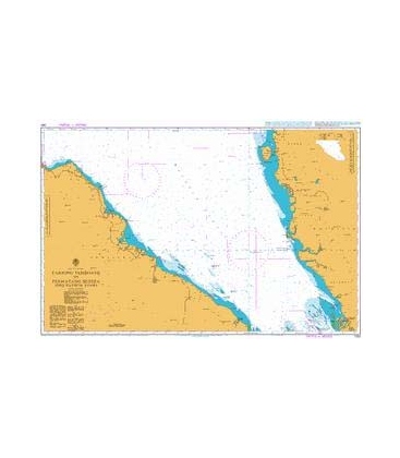 British Admiralty Nautical Chart 1353 Tanjung Jamboaye to Permatang ...