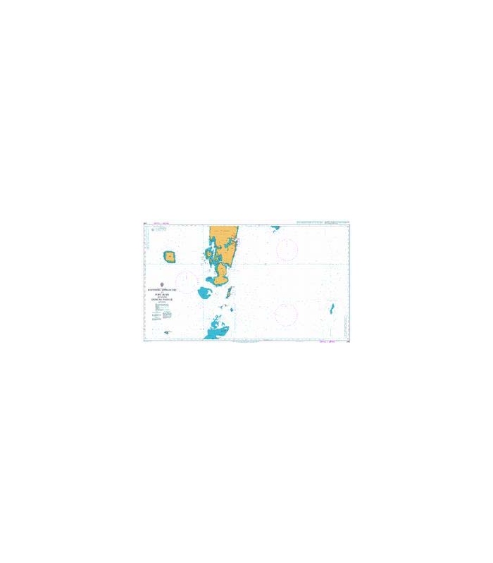 British Admiralty Nautical Chart 1398 Southern Approaches to Port Blair ...