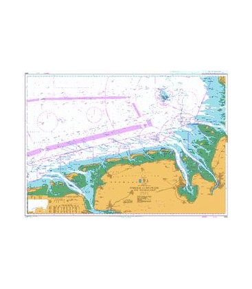 British Admiralty Nautical Chart 1635 Borkum to Neuwerk and Helgoland