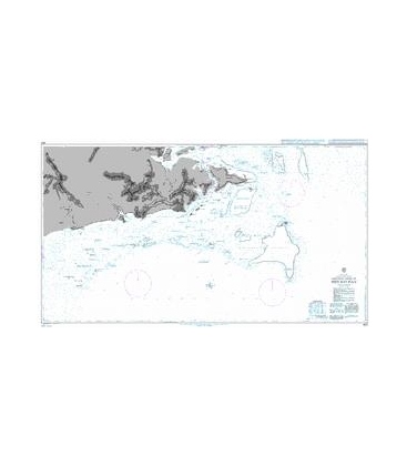 British Admiralty Nautical Chart 1681 Northern Shore of Sibuko Bay