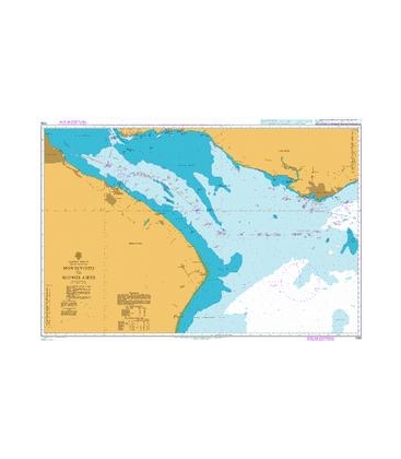 British Admiralty Nautical Chart 1749 Montevideo to Buenos Aires