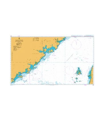 British Admiralty Nautical Chart 1760 Taiwan Strait Southern Part