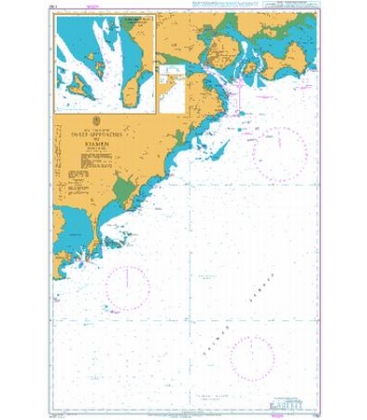 British Admiralty Nautical Chart 1767 Outer Approaches to Xiamen