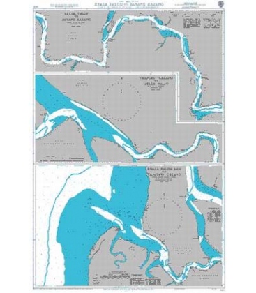 British Admiralty Nautical Chart 1943 Kuala Paloh to Batang Rajang