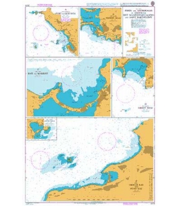 British Admiralty Nautical Chart 2079 Ports and Anchorages in Anguilla ...
