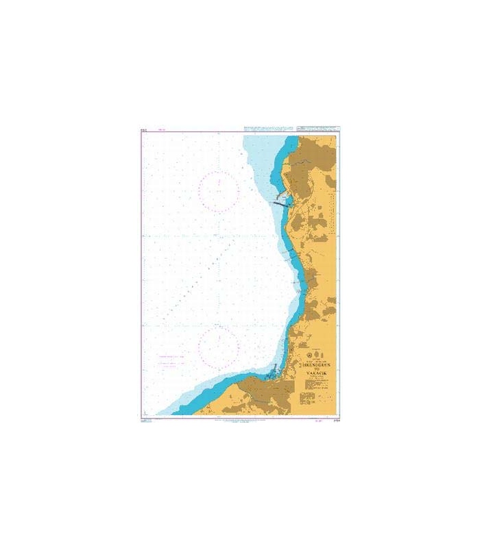 British Admiralty Nautical Chart 2104 Iskenderun to Yakacik